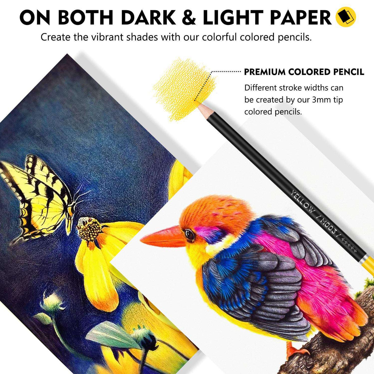 Magicfly 72 Colored Pencils Set for Art | Oil-Based Colored Pencils