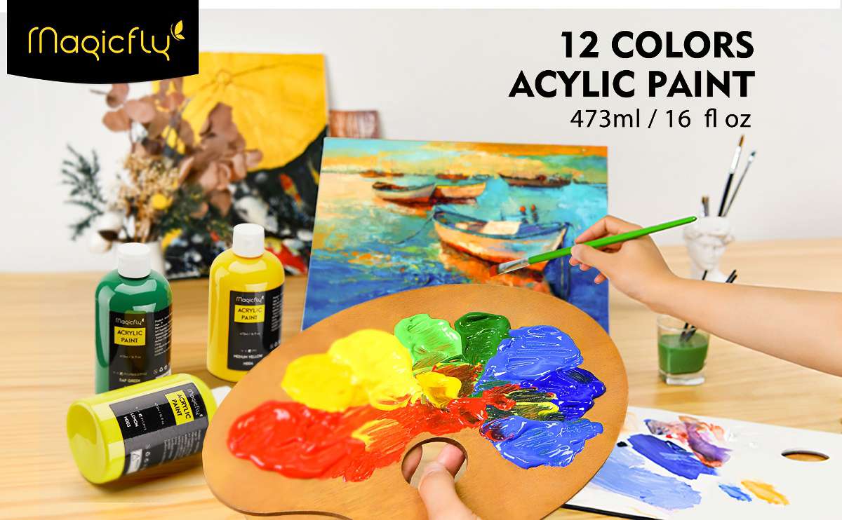 Magicfly Bulk Acrylic Paint Set | Best Acrylic Painting for Beginners