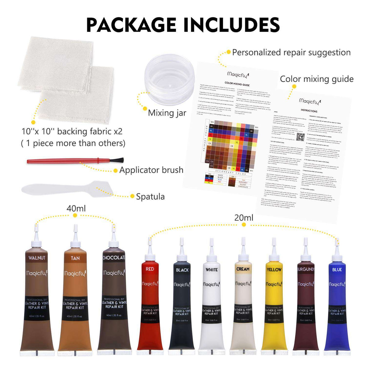 Magicfly Vinyl and Leather Repair Kit