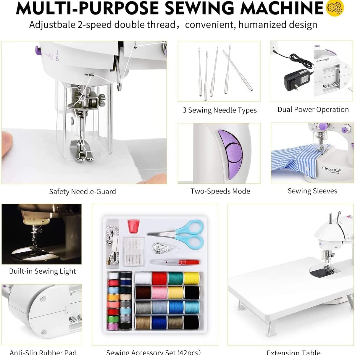 Magicfly Mini Sewing Machine | Portable Sewing Machine for Beginner