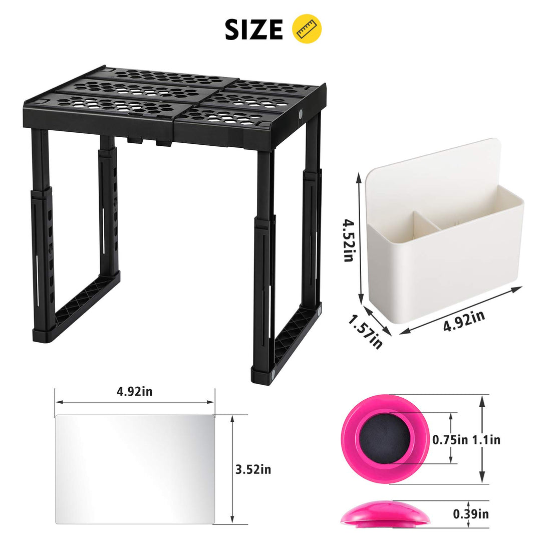 Magicfly Locker Shelf Organizer, Adjustable Magnetic Locker Shelves