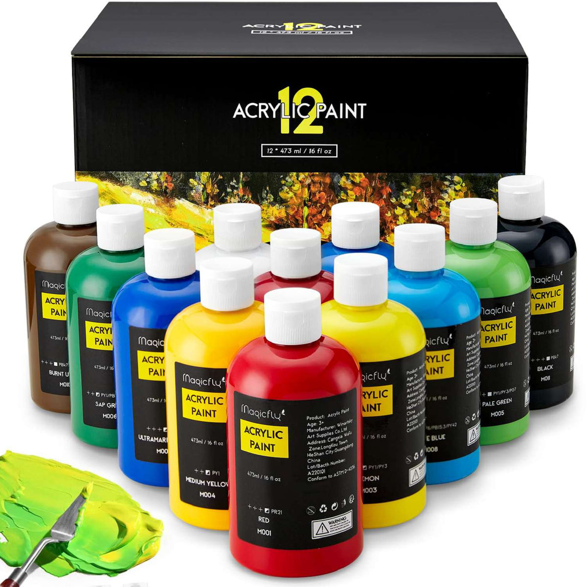 Magicfly Bulk Acrylic Paint Set | Best Acrylic Painting for Beginners