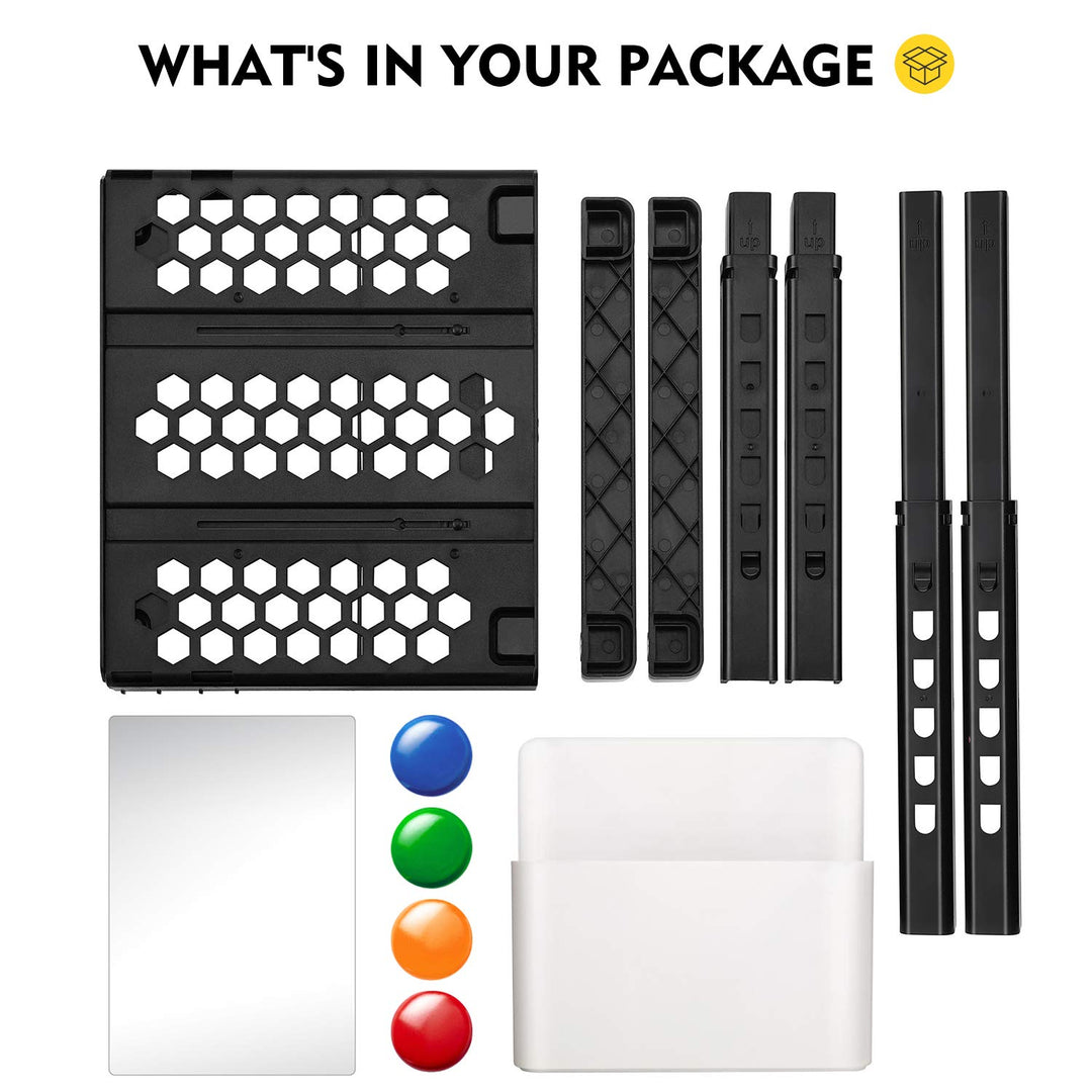 Magicfly Locker Shelf Organizer, Adjustable Magnetic Locker Shelves