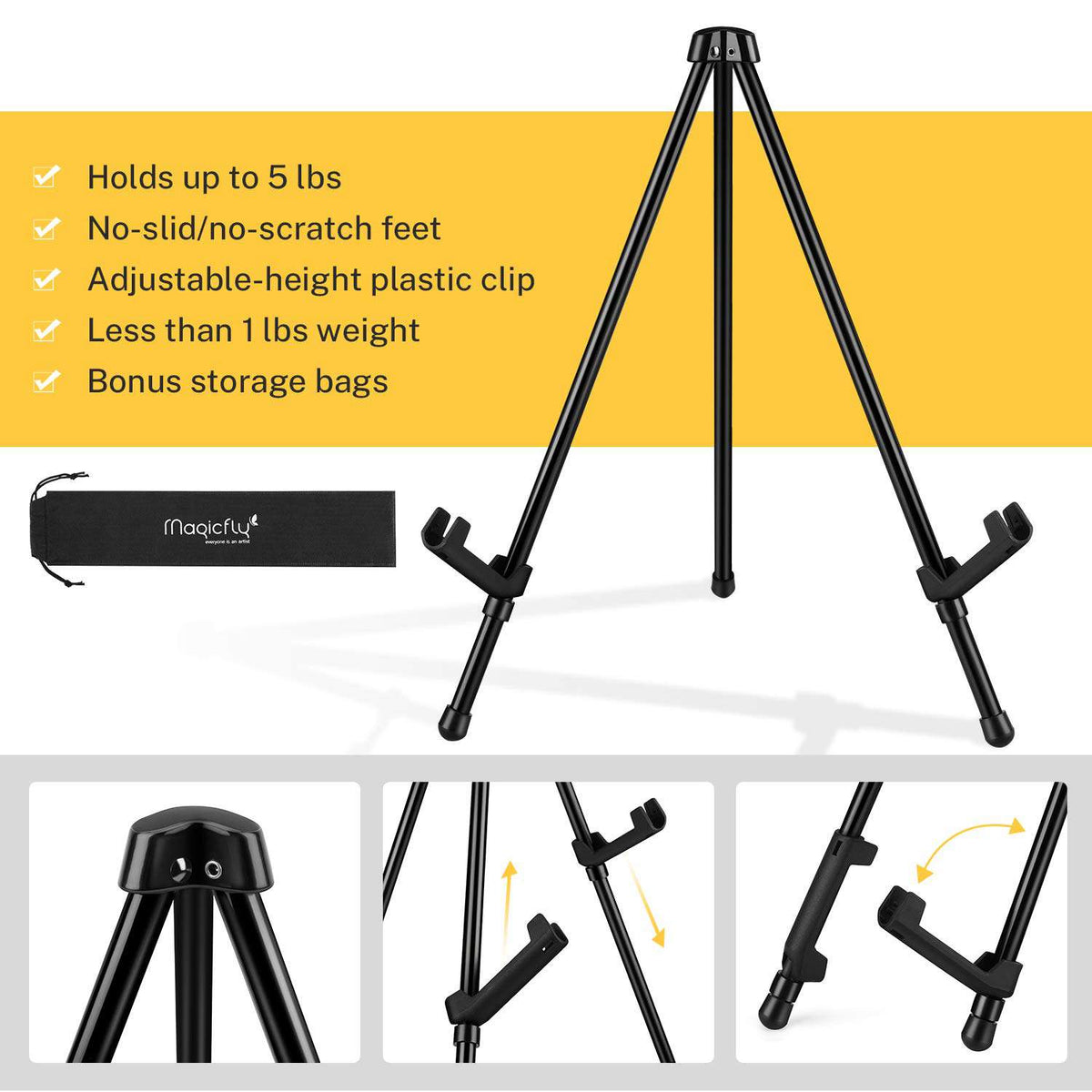 Magicfly 6 Pack of Tabletop Easels for Display