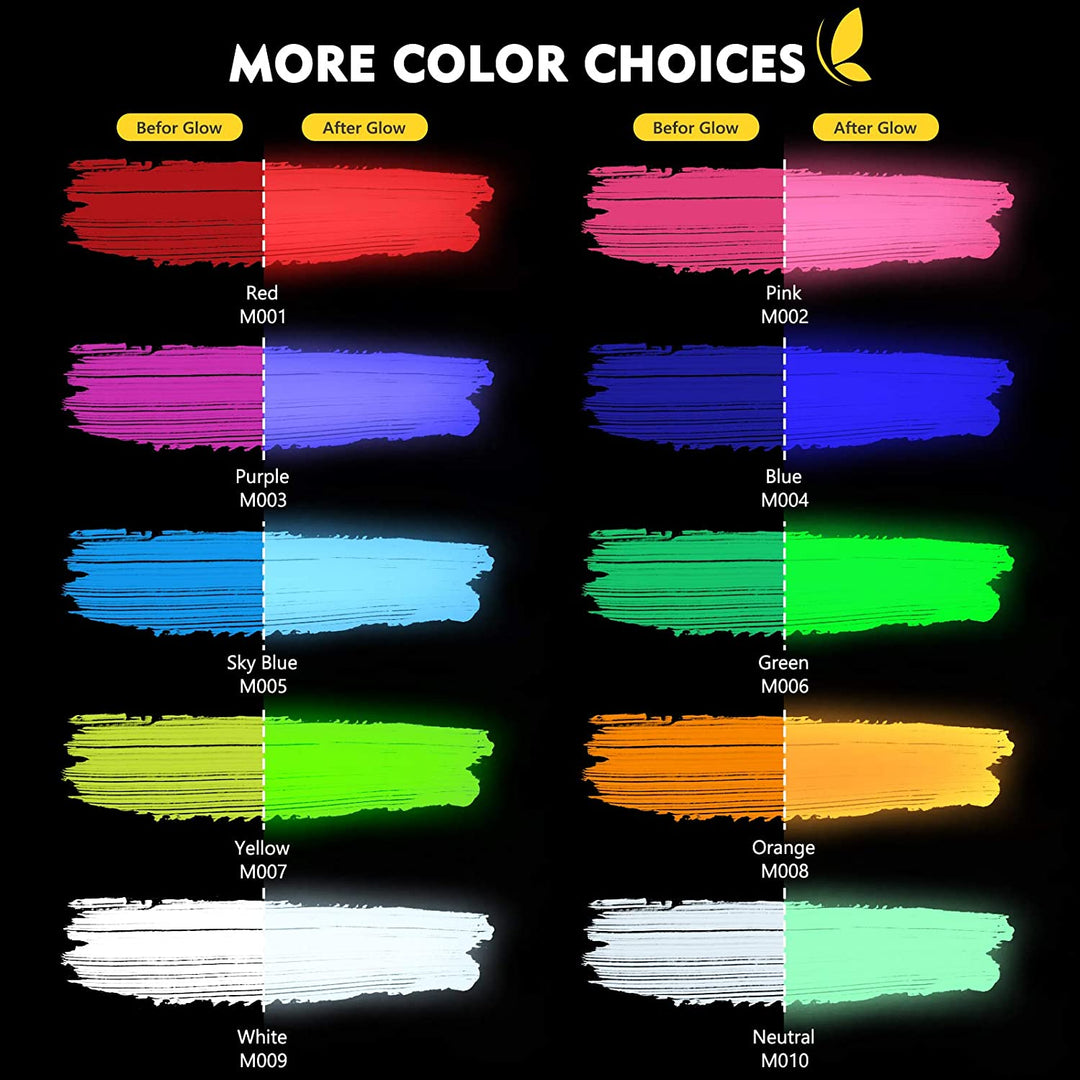 Magicfly Glow in The Dark Paint | Glow Acrylic Paint Set
